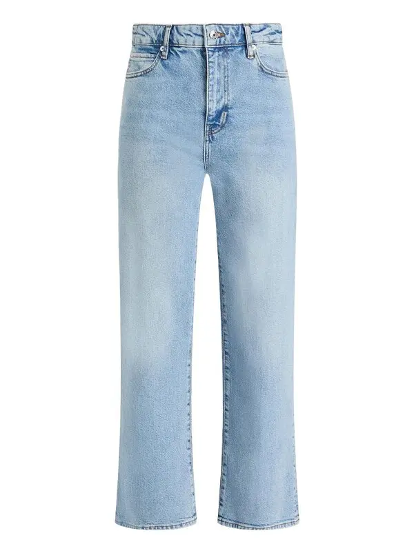 FRAME The Wide High-rise Wide-leg Jeans - Light Denim