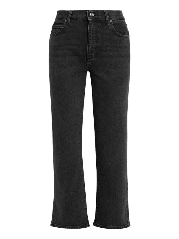 FRAME The Ruler Cropped Jeans - Charcoal
