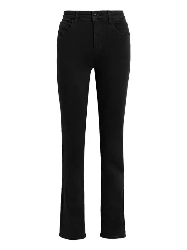 FRAME The Pencil High-rise Slim-leg Jeans - Black