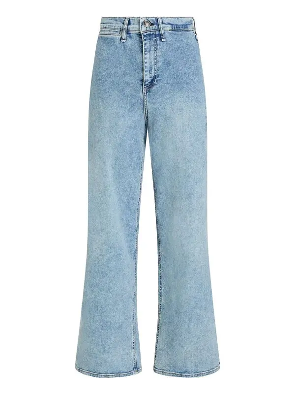 Rag & Bone Hadley High-rise Wide-leg Jeans - Light Denim