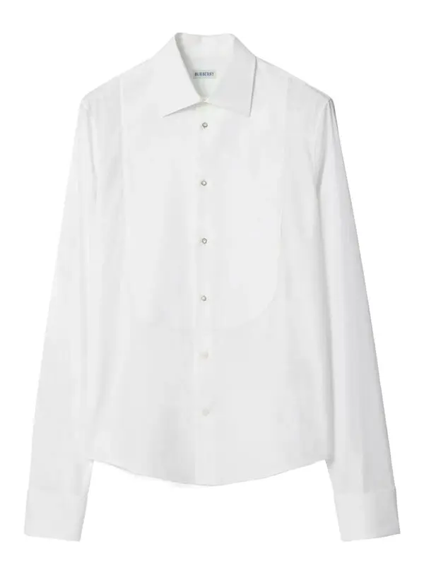 Burberry Bib-cotton Shirt - White