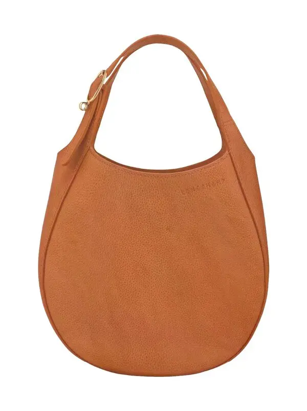 Longchamp Le Foulonné S Grained-leather Tote Bag - Orange