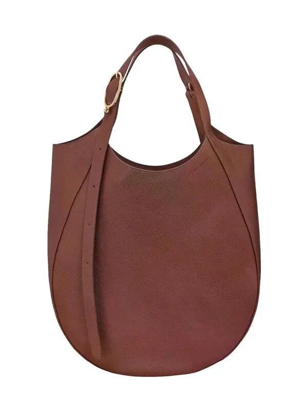 Longchamp Le Foulonné Xl Grained-leather Tote Bag - Brown