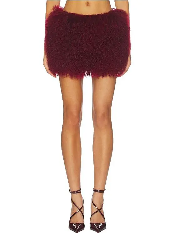 SUSANNA CHOW Carrie Skirt - Burgundy