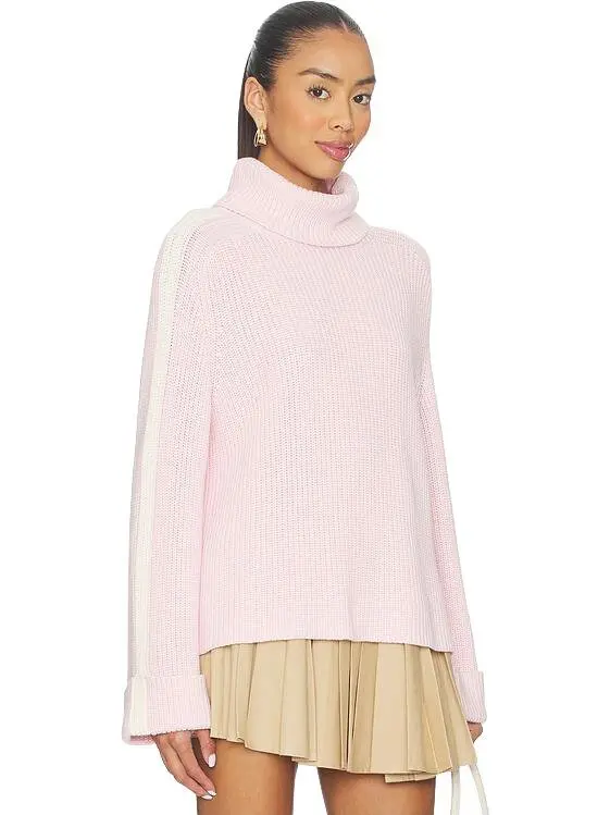 525 America Vida Chunky Turtleneck Shaker Pullover - Pale Lilac