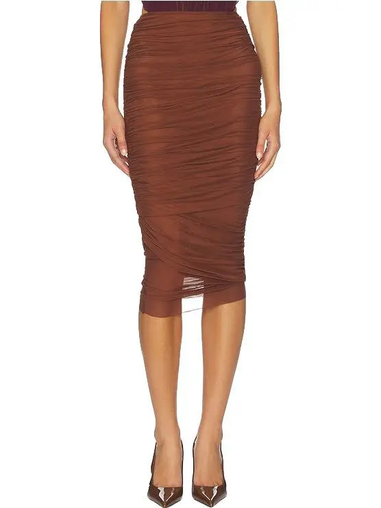 SEROYA Thessa Skirt - Burnt Toffee