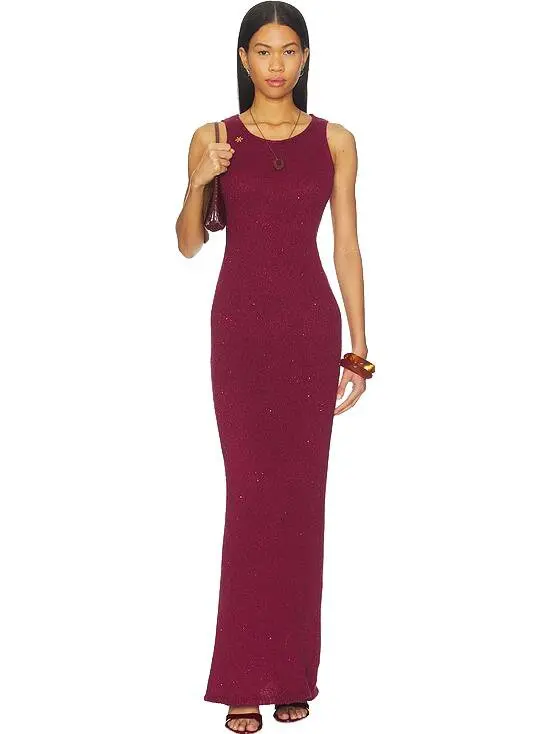ASTA RESORT Natalia Maxi Dress - Port Sequin