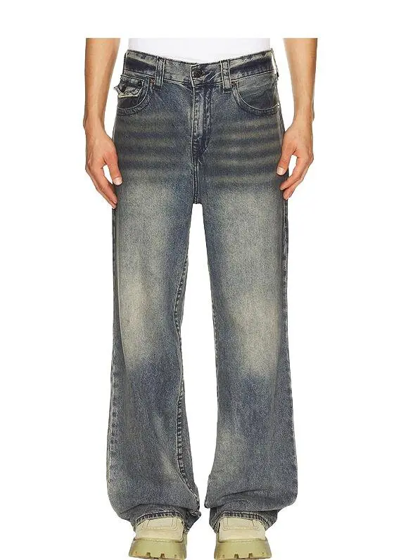 True Religion Vinny Flap Jeans - Warm Sand Medium Wash