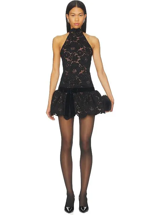 Retrofete Cicely Lace Dress - Black