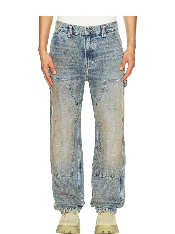 GUESS ORIGINALS Panel Carpenter Pant - Go Stain Medium Wash