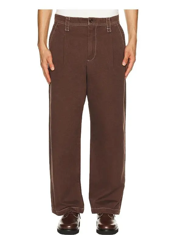 BOUND Heavy Canvas Workwear Trouser - Brown