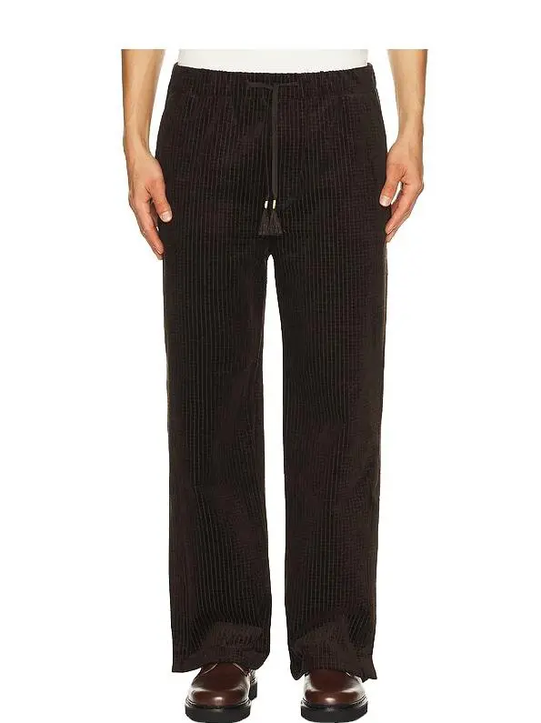 Scotch & Soda Jacquard Cotton Blend Pants - Demitasse