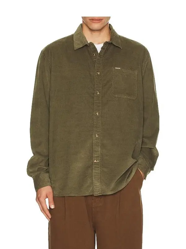 Barbour Bramside Relaxed Cord Shirt - Olive