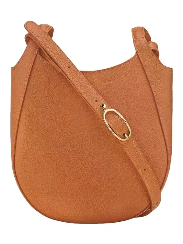 Longchamp Le Foulonné Grained-leather Crossbody Bag - Brown