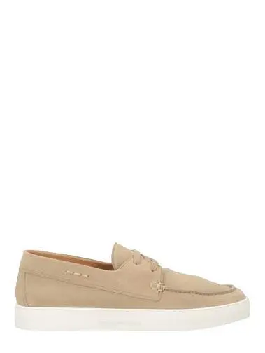 Emporio Armani Leather Loafers - Beige