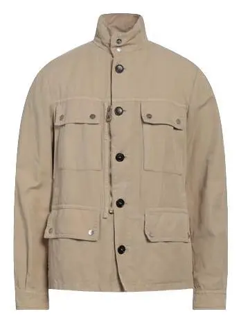 Peuterey Jacket In Cotton And Linen - Sand