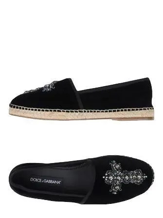 Dolce & Gabbana Cotton Espadrilles - Black