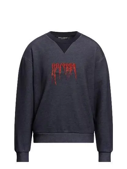 Dolce & Gabbana Crewneck Sweatshirt With Embroidered Detailing - Navy