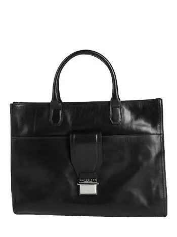 THE BRIDGE Leather Computer Bag - Black