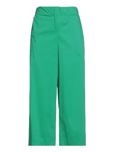JIJIL Wide Leg Poplin Pants - Green