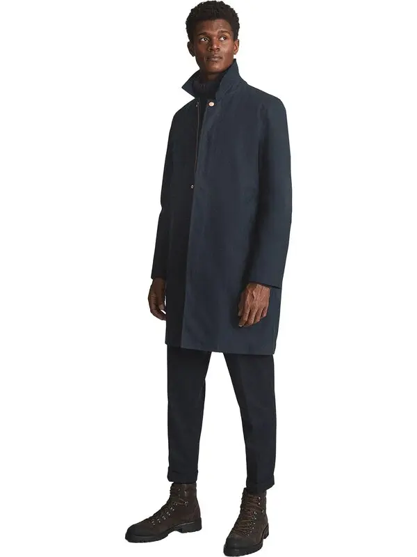 Private White V.c. Ventile V.c. Coat - Navy