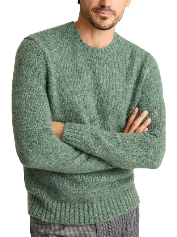 Bonobos Luxe Mohair & Wool Blend Crewneck Sweater - Green
