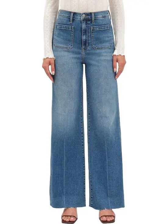 DAZE High-waist Wide-leg Jeans - Vintage City