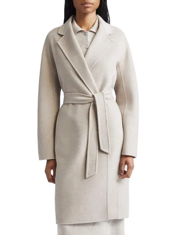 Max Mara Aceri Cashmere Belted Coat - Sand