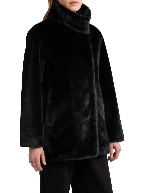 Kobi Halperin Jenny Faux Fur Coat - Black