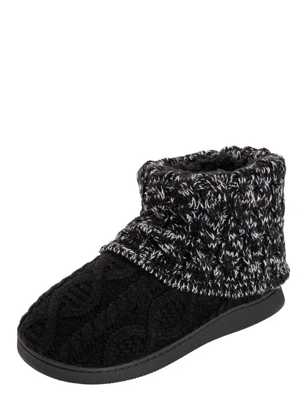 MUK LUKS Rochelle Slipper Boot - Black