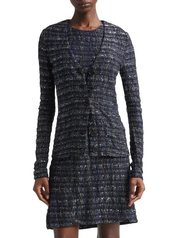 Missoni Metallic And Sequin Cardigan - Blue Tones
