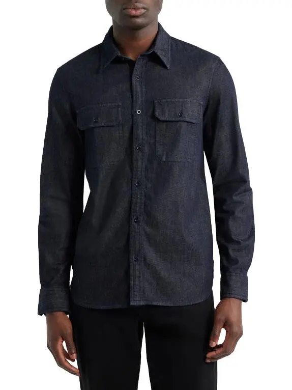 Ag Aiden Denim Utility Button-up Shirt - Figueroa