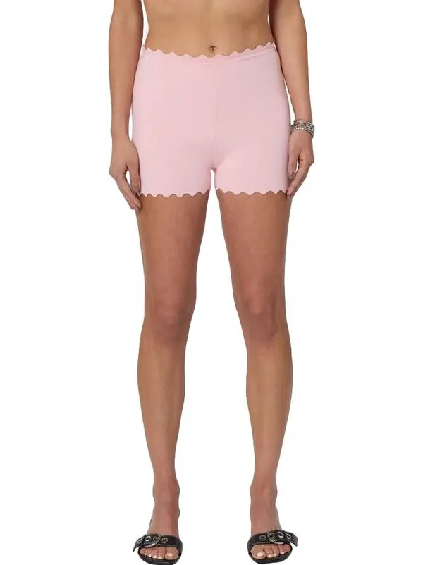 Astr The Label Scalloped Edge Knit Shorts - Pink