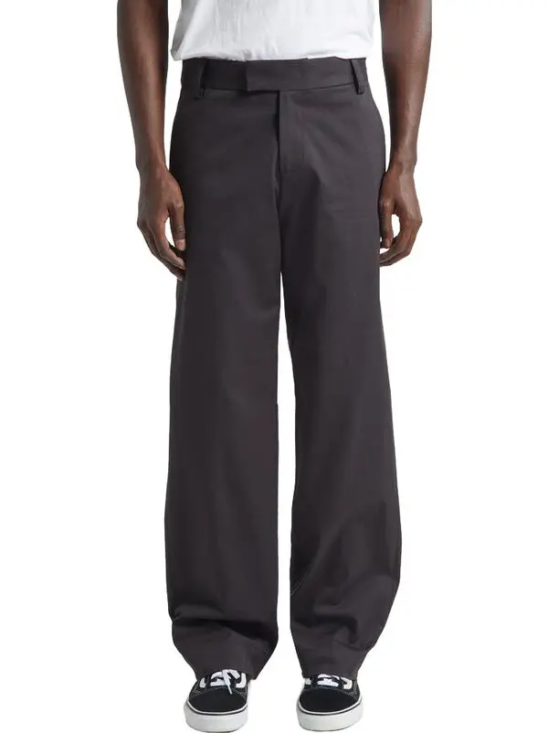 JKEEFER Alec Stretch Organic Cotton Gabardine Work Pants - Black