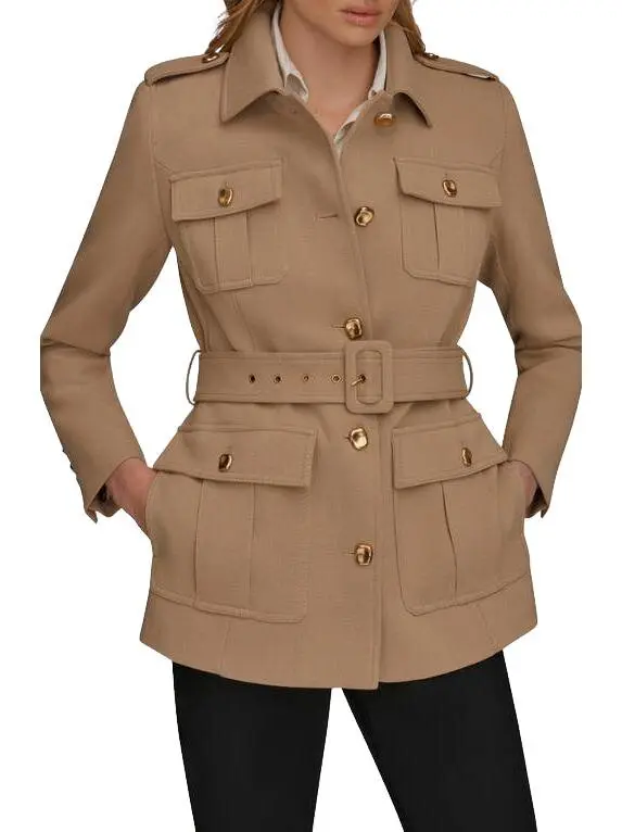 Donna Karan New York Safari Blazer Jacket - Light Camel