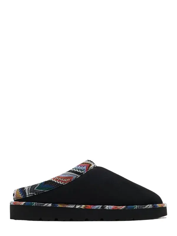 Missoni Beth Suede Slides - Suede Flower Multi Blue/black Suede