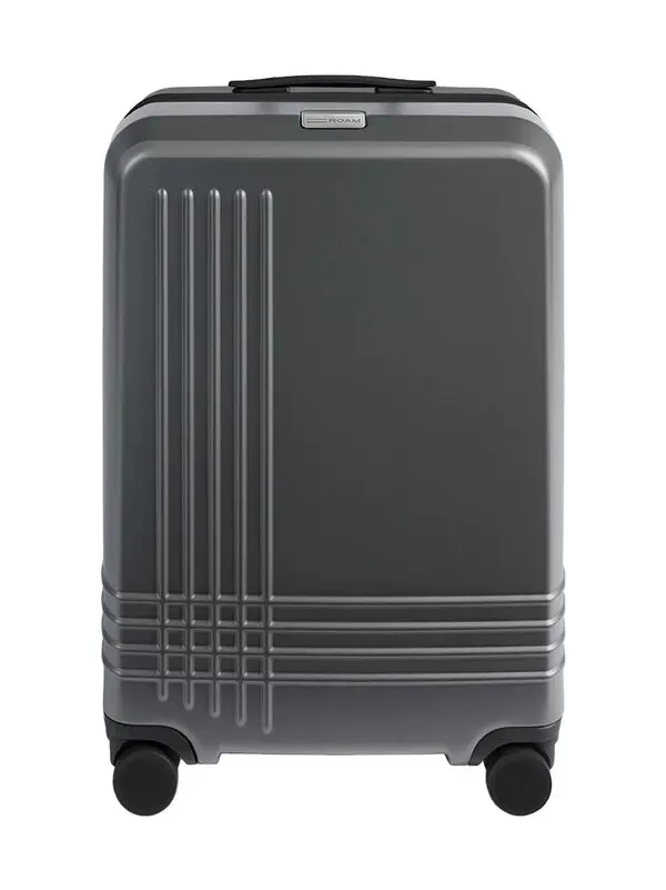 ROAM Check-in Luggage - Black Gloss/tan Trim