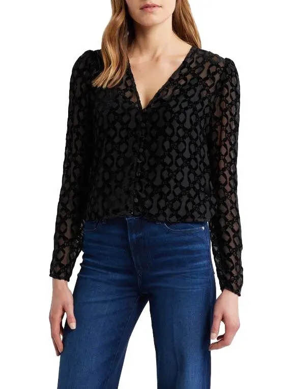 Paige Amaya Silk-blend Shirt - Black