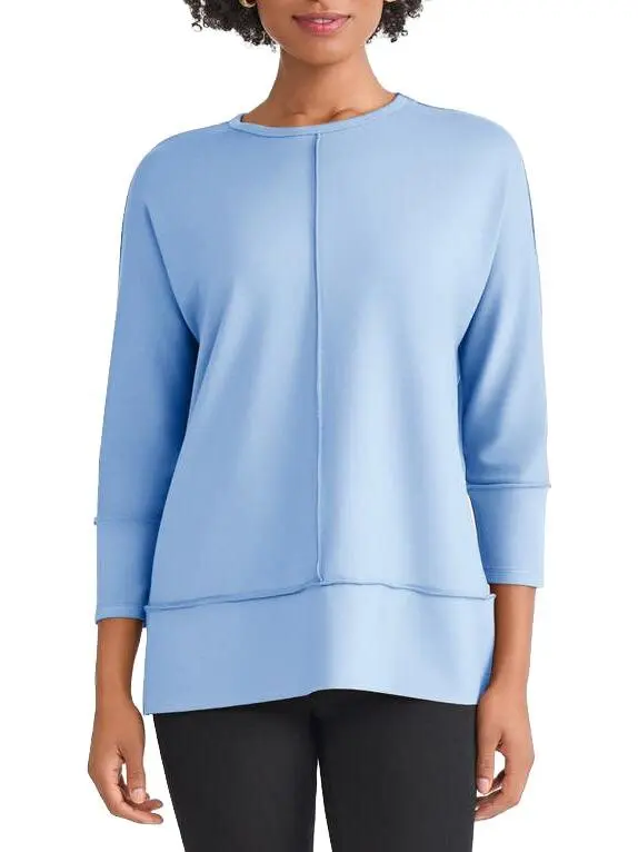 Jones New York Dolman Sleeve Top - Chintz Blue