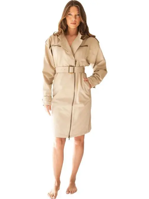 SHANI X BY TESS Fabienne Trench Coat - Beige