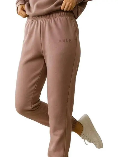 ABLE Signature Fleece Jogger Pant - Hazel Pink