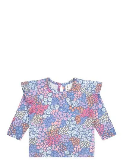 HUXBABY Floral Bloom Frill Top - Multi