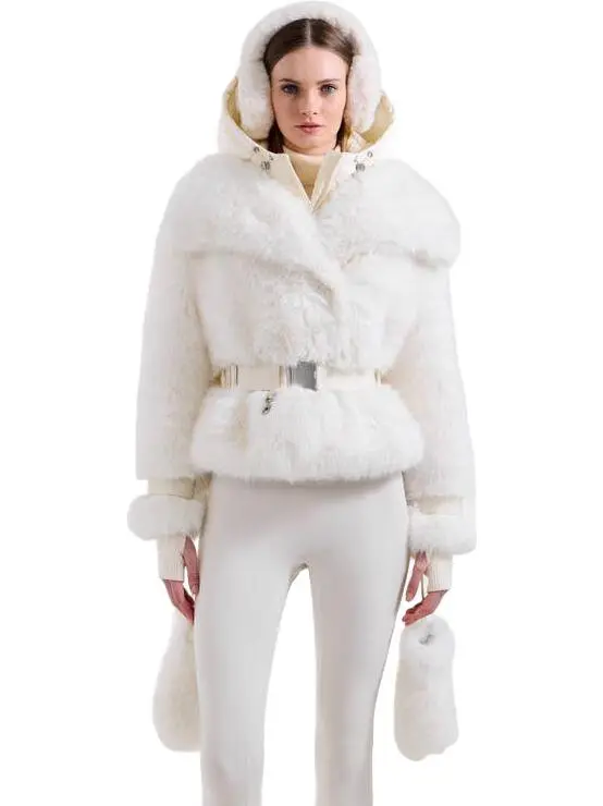 Rudsak Faux Fur Jacket With Puffer Hood - Iceland