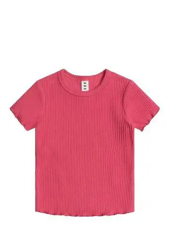 HUXBABY Rib Tee - Cherry