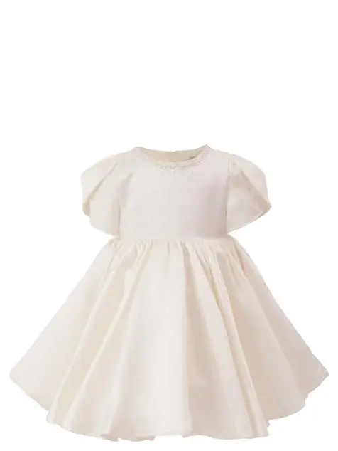 TULLEEN Pearl-accented Occasion Dress - Ivory