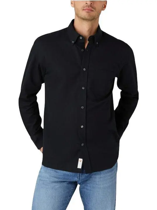 Robert Talbott Harrison Button Down Pique Shirt - Black