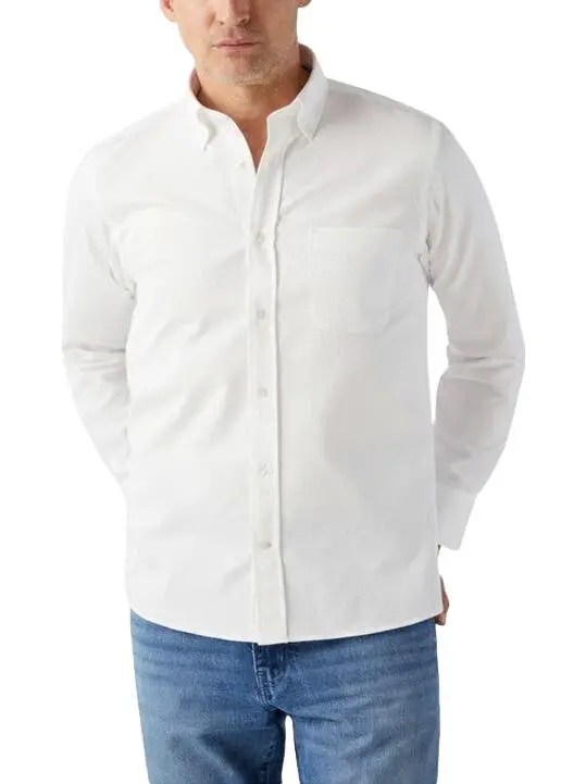Robert Talbott Harrison Button Down Pique Shirt - White
