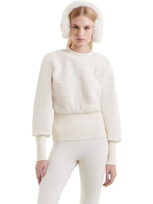 Rudsak Florence Plush Crewneck Sweater - Iceland