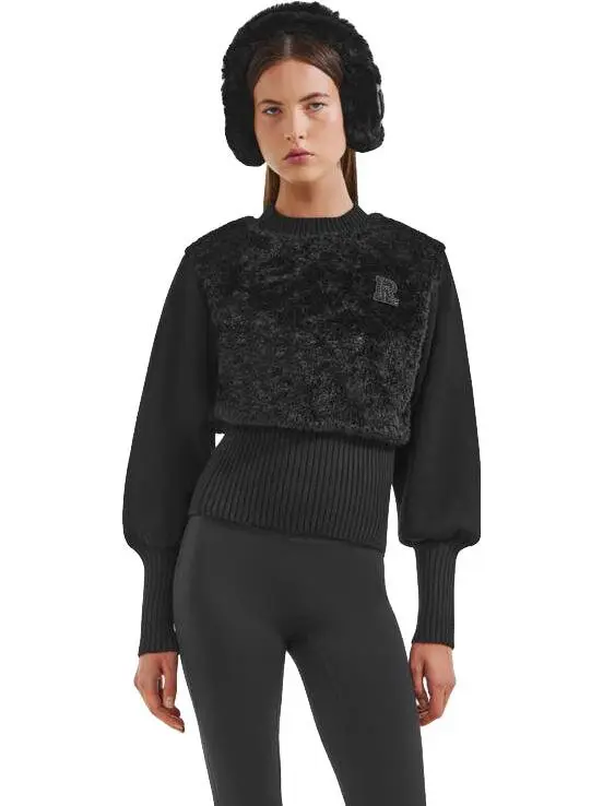 Rudsak Florence Plush Crewneck - Black