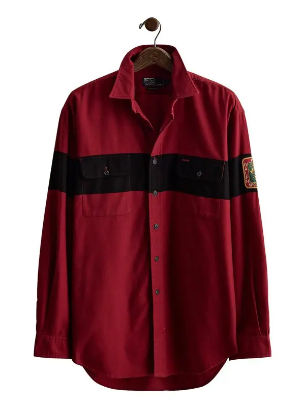 Ralph Lauren 1993 Striped Workshirt Size - Red